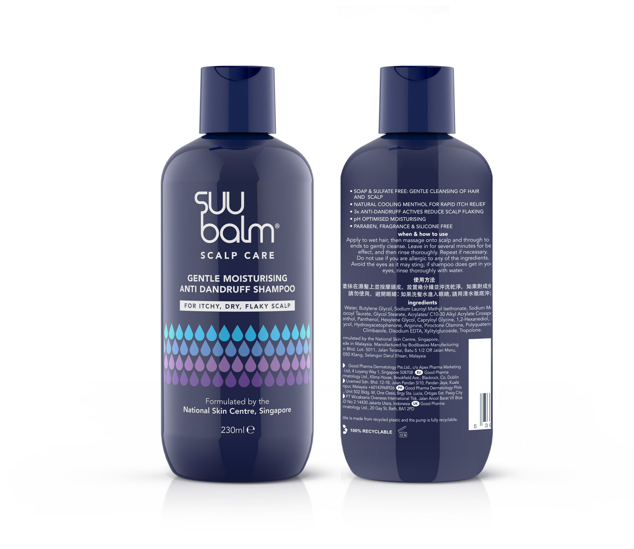 Gentle Moisturising Anti Dandruff Shampoo – SuuBalm Australia